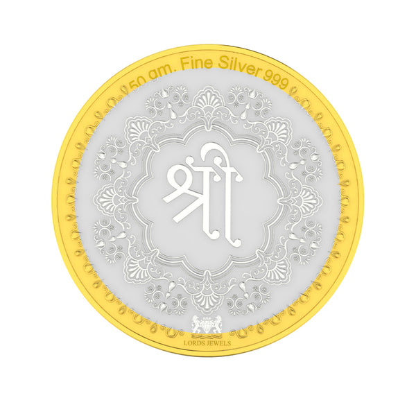 Shree Silver Coin 50GM – lordsjewels